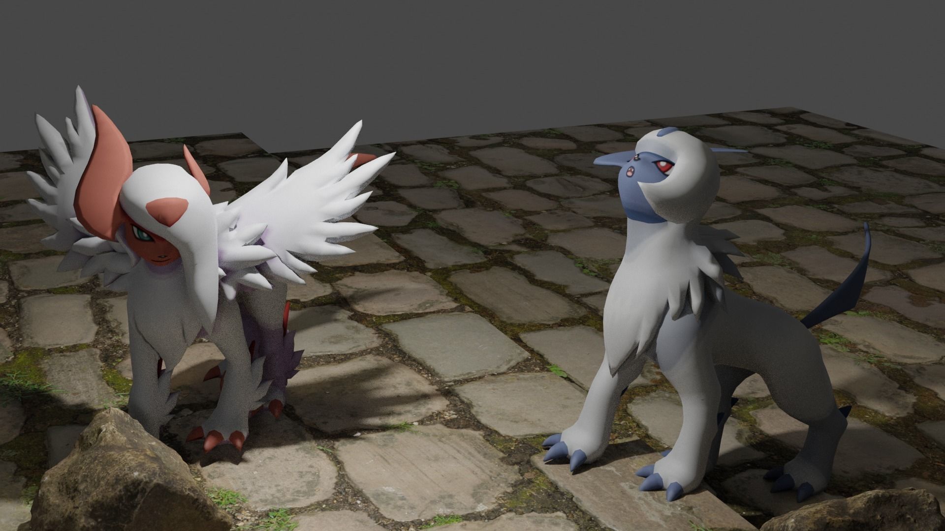 3D model Absol Pokemon Character VR / AR / low-poly | CGTrader
