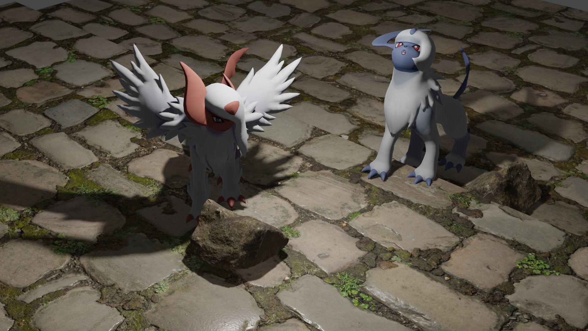 3D model Absol Pokemon Character VR / AR / low-poly | CGTrader