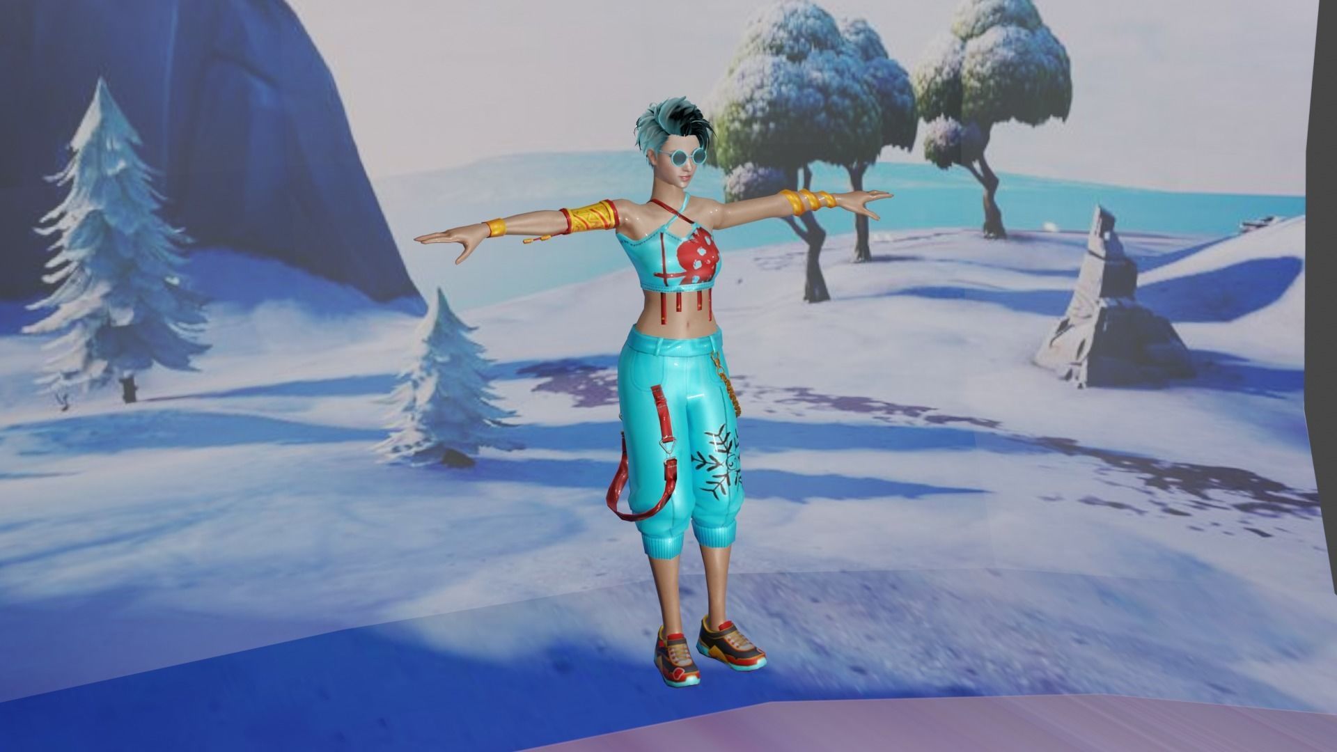 3D model Frosty person in fortnite VR / AR / low-poly | CGTrader