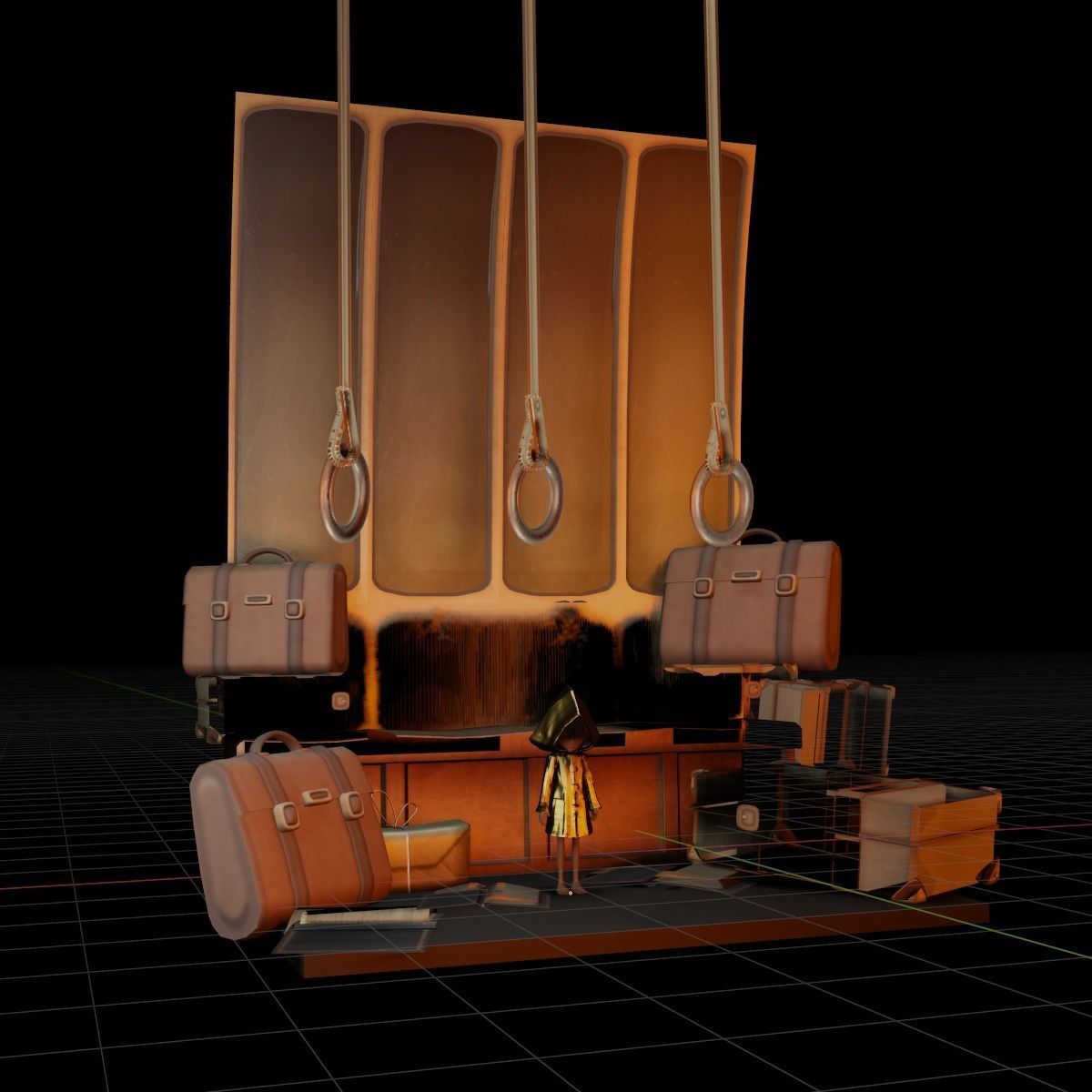 little nightmare game environment 3D model | CGTrader