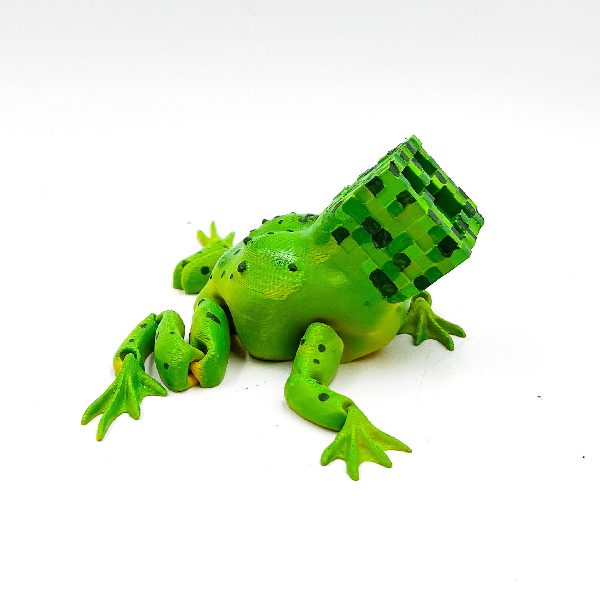 MINECRAFT Flexi Creeper Frog articulated no supports 3D model 3D ...