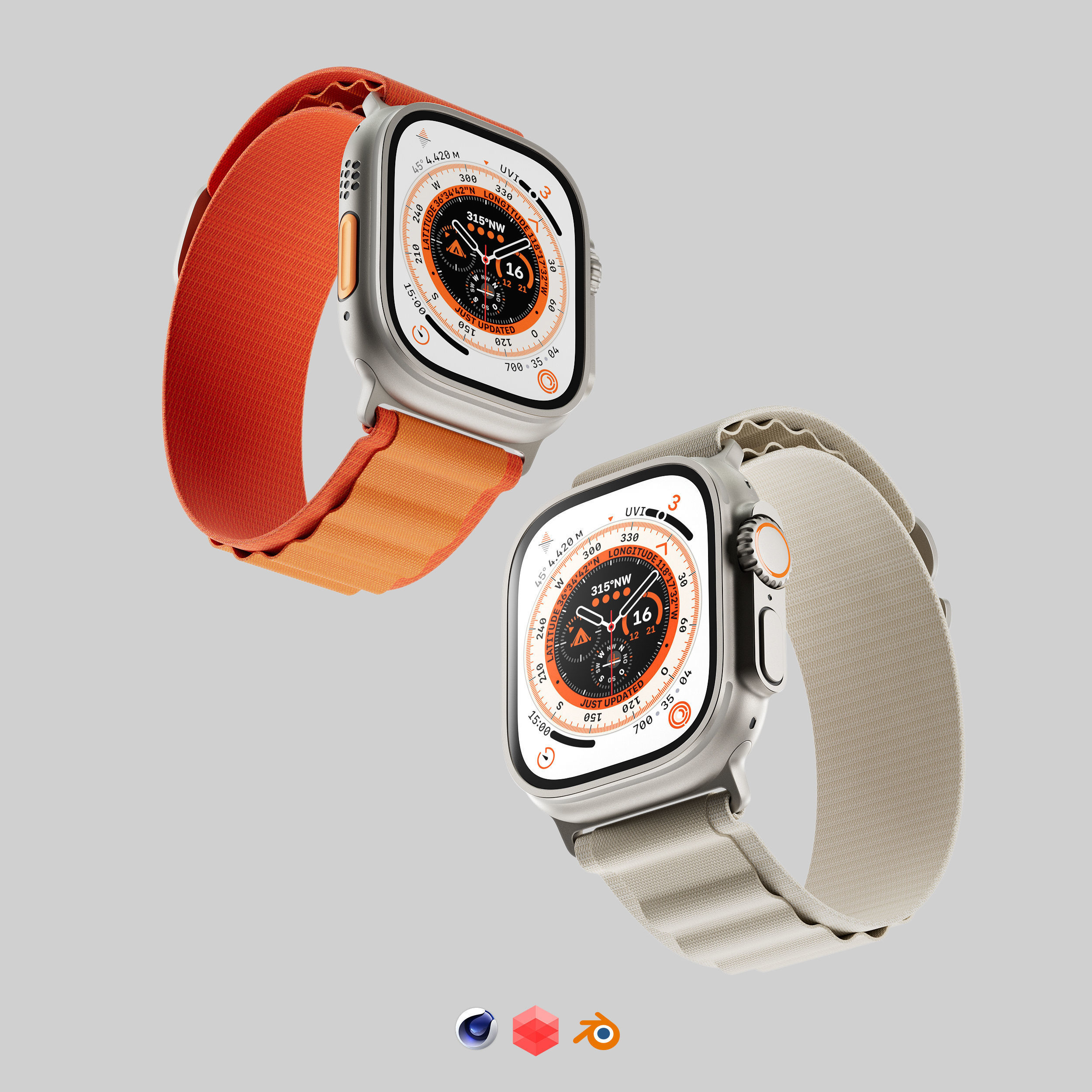 Apple Watch Ultra 2022 - HQ 3D Model 3D model | CGTrader