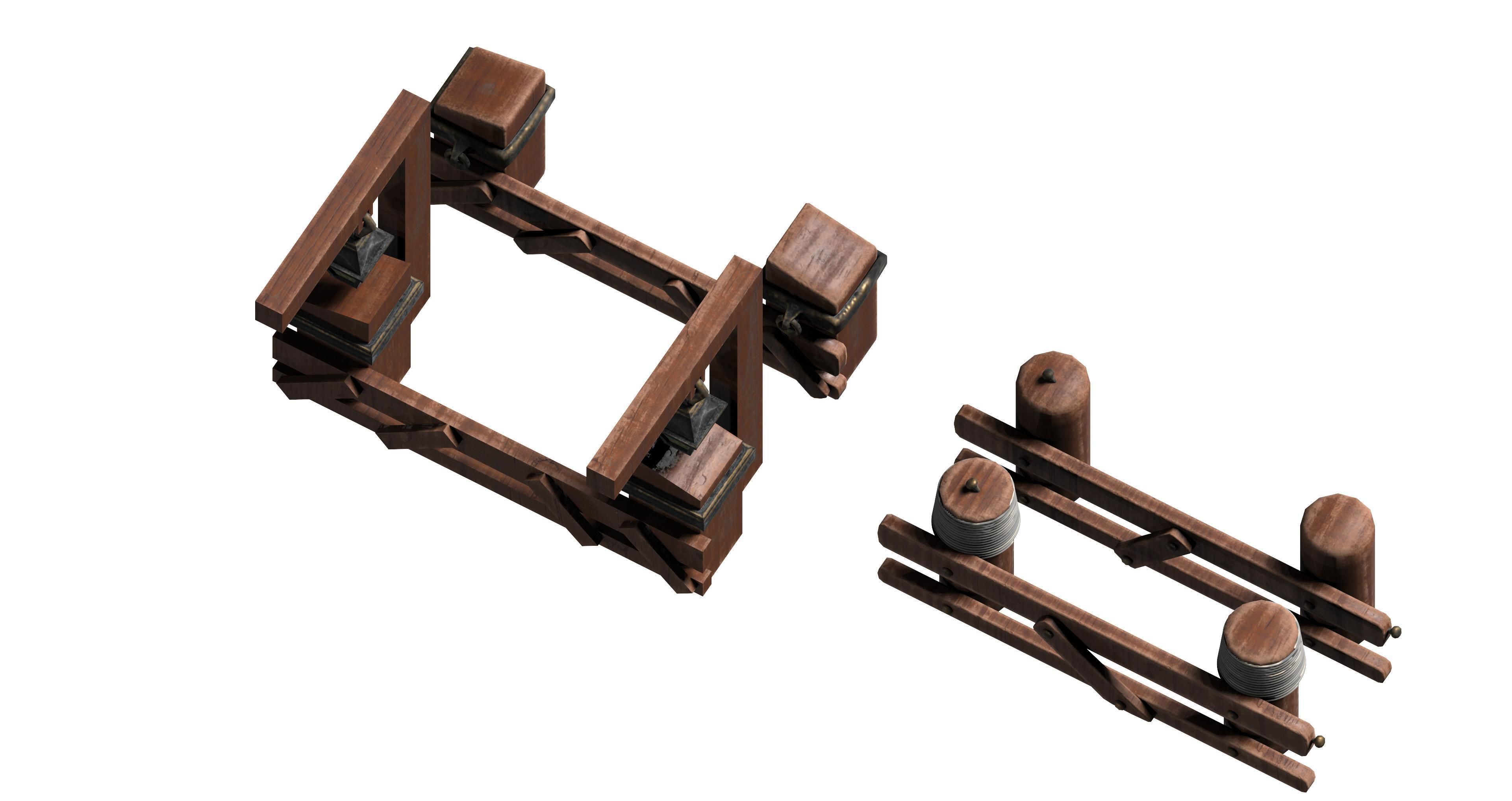 3D model Modular Wooden fence game asset VR / AR / low-poly | CGTrader