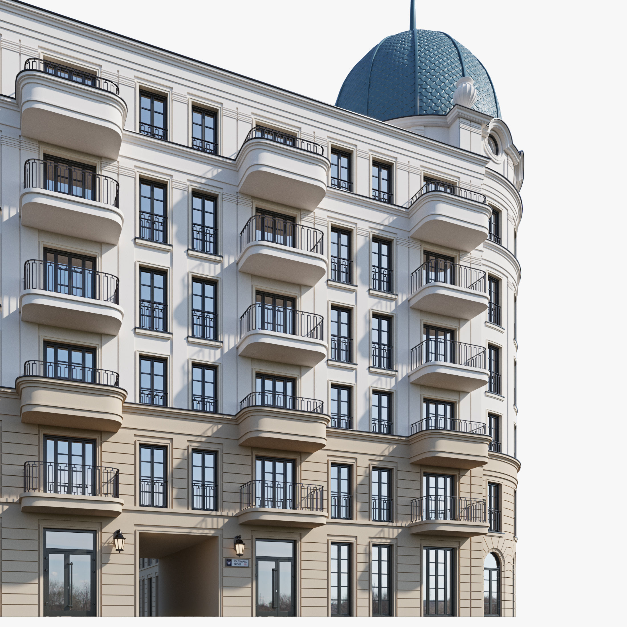 Classic residential building 19 3D model | CGTrader