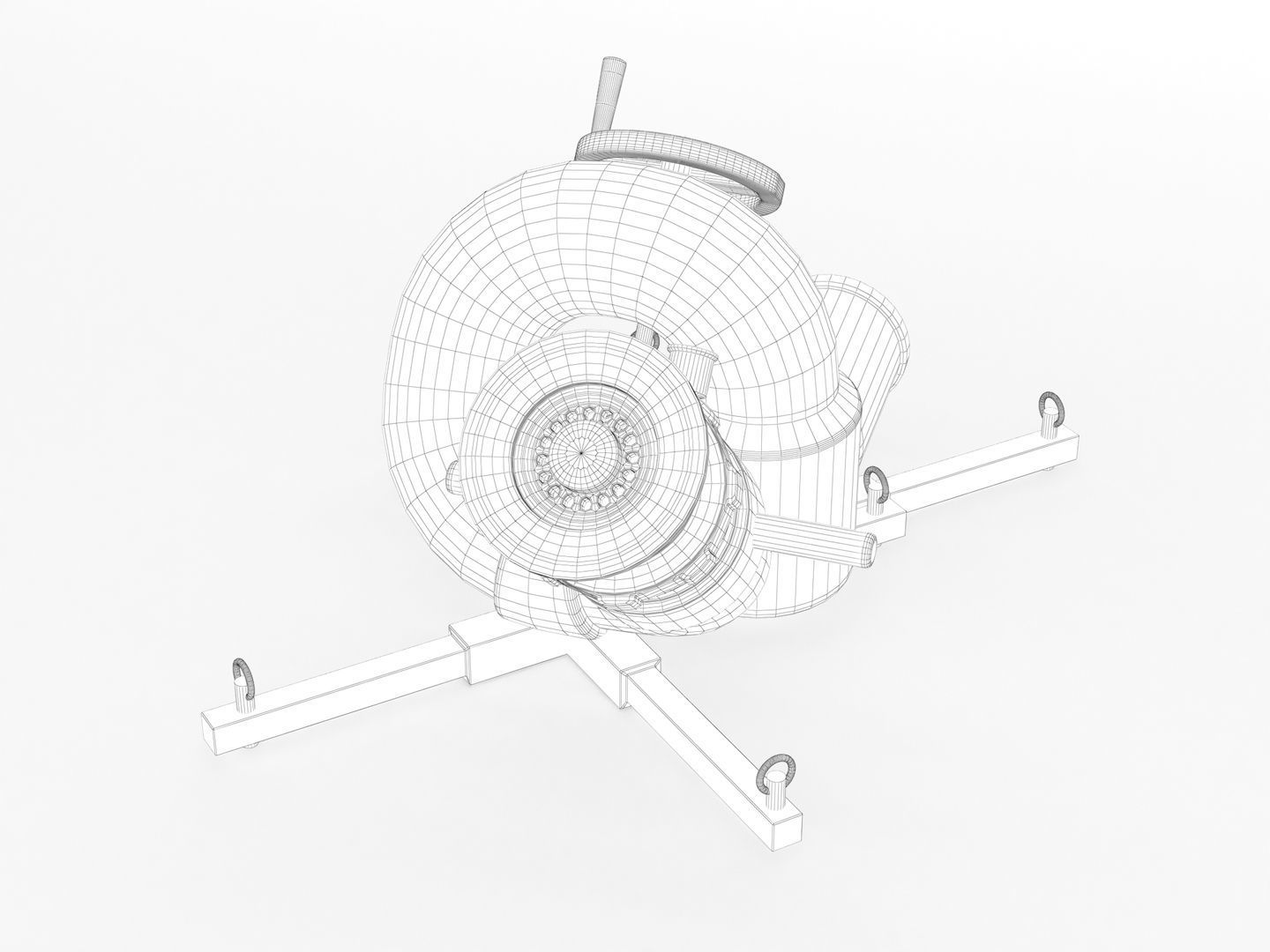 Stationary Fire Hose Spray Nozzle 3D model | CGTrader