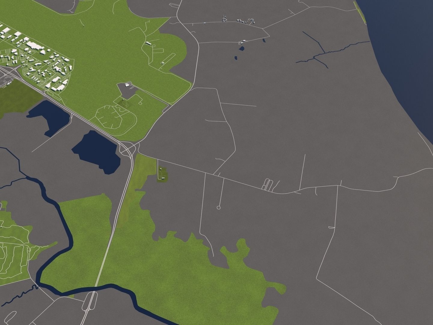 Dover Delaware USA 50x50km 3D City Map 3D model | CGTrader