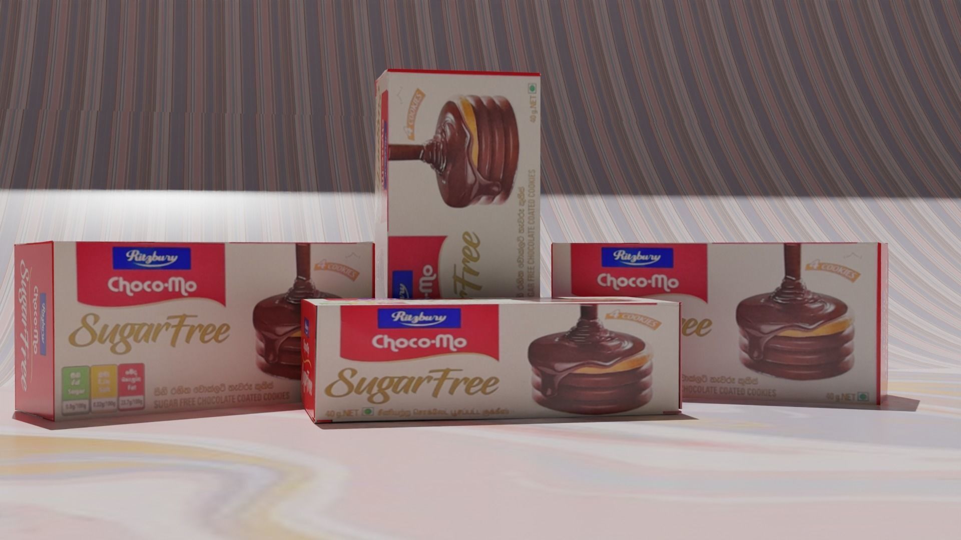 Texture Choco-Mo Box casing 3d model VR / AR / low-poly | CGTrader
