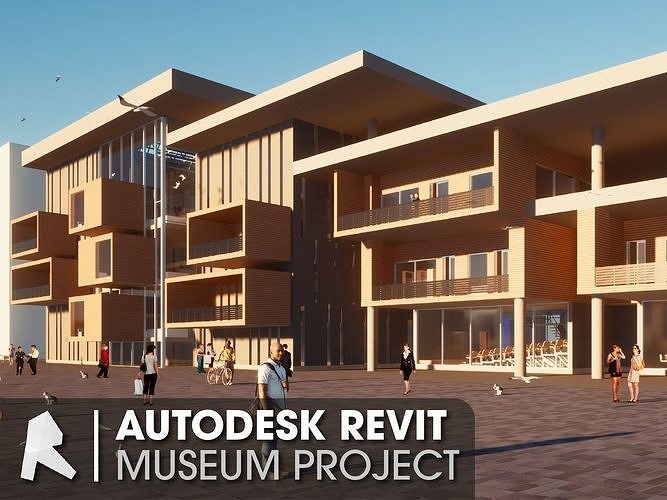 Museum Building Revit Project 3D model | CGTrader