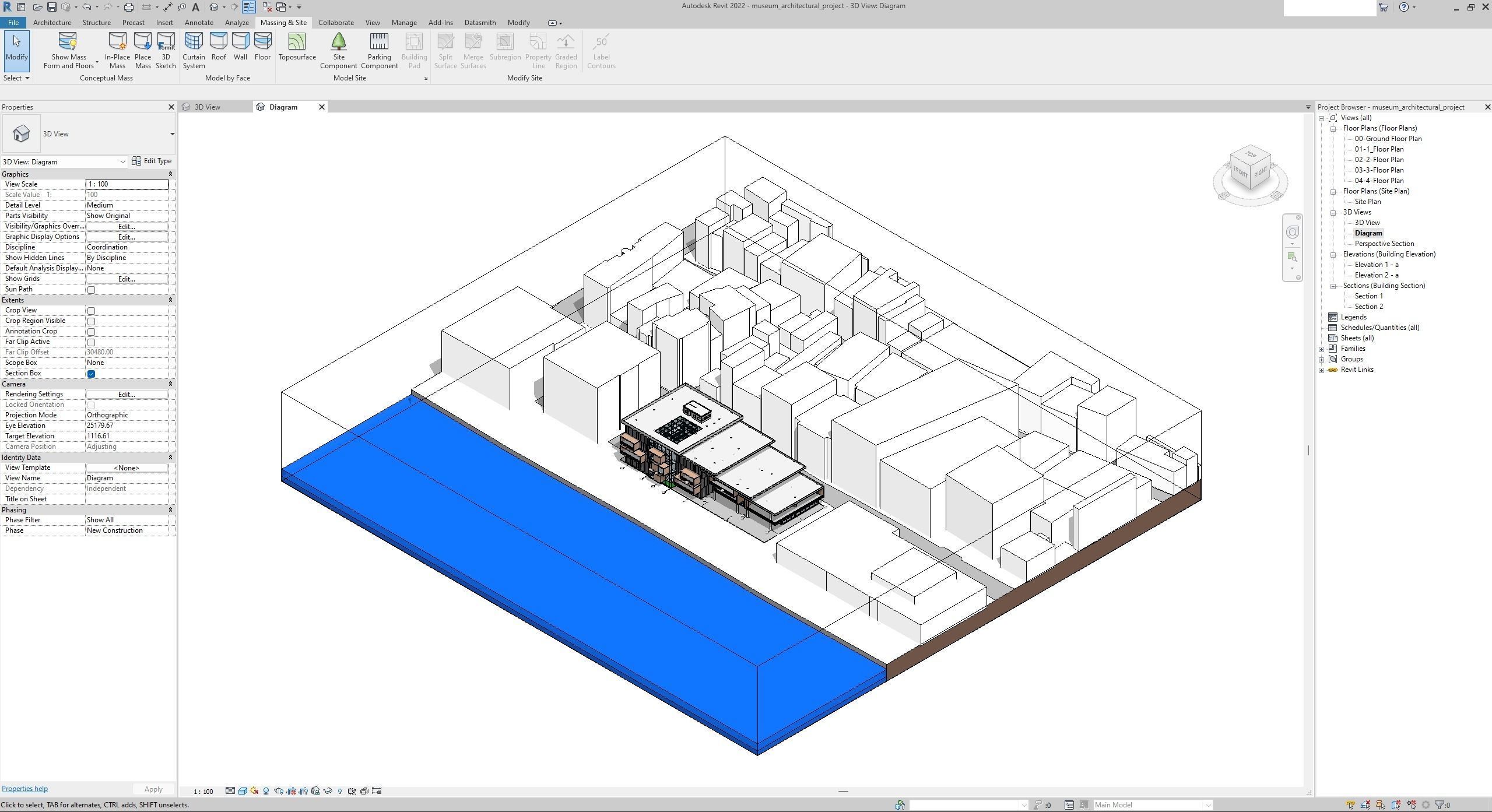 Museum Building Revit Project 3D model | CGTrader