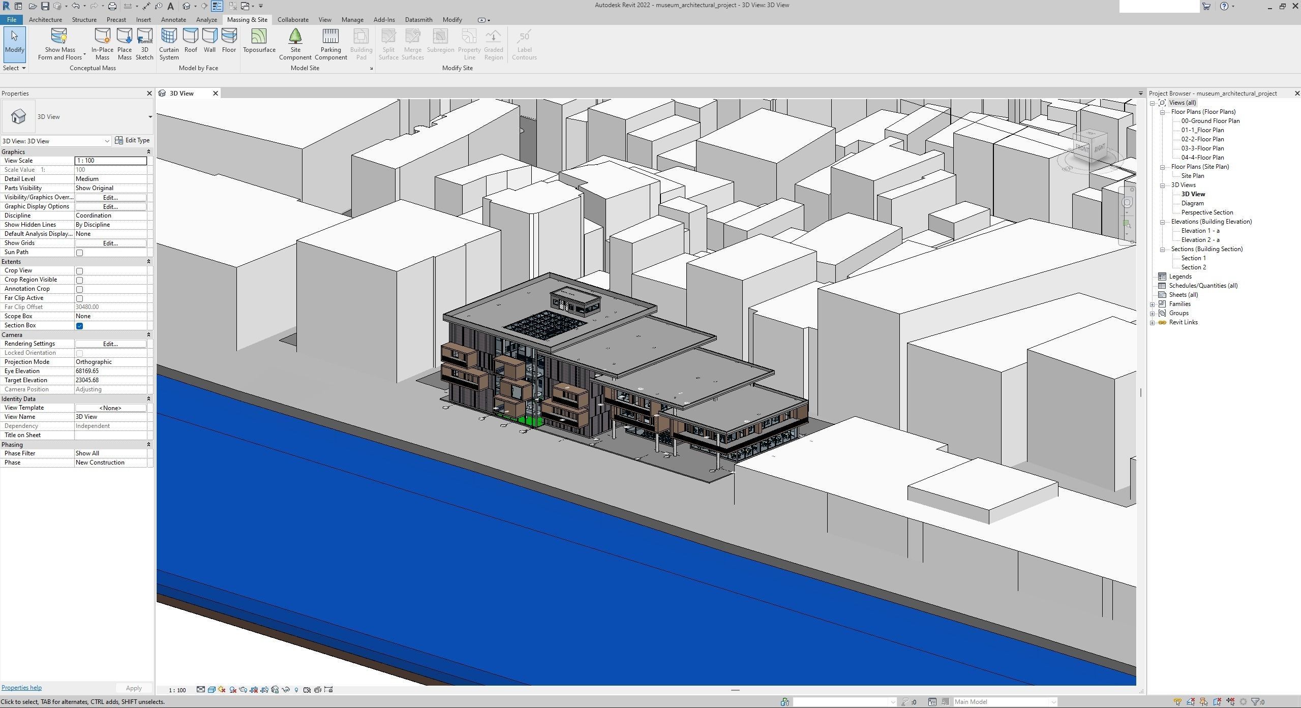 Museum Building Revit Project 3D model | CGTrader