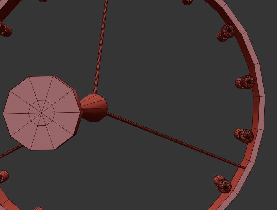 Candelaria chandelier with light bulbs hanging from it 3D model | CGTrader