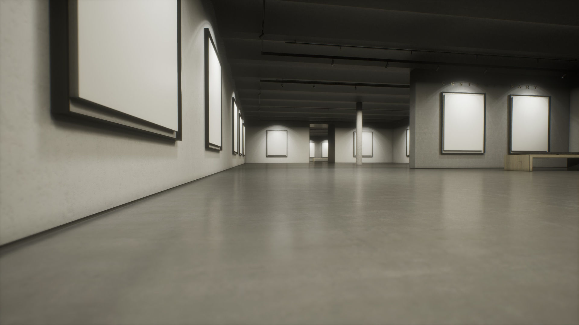 Art Gallery 004 UE4 3D model | CGTrader