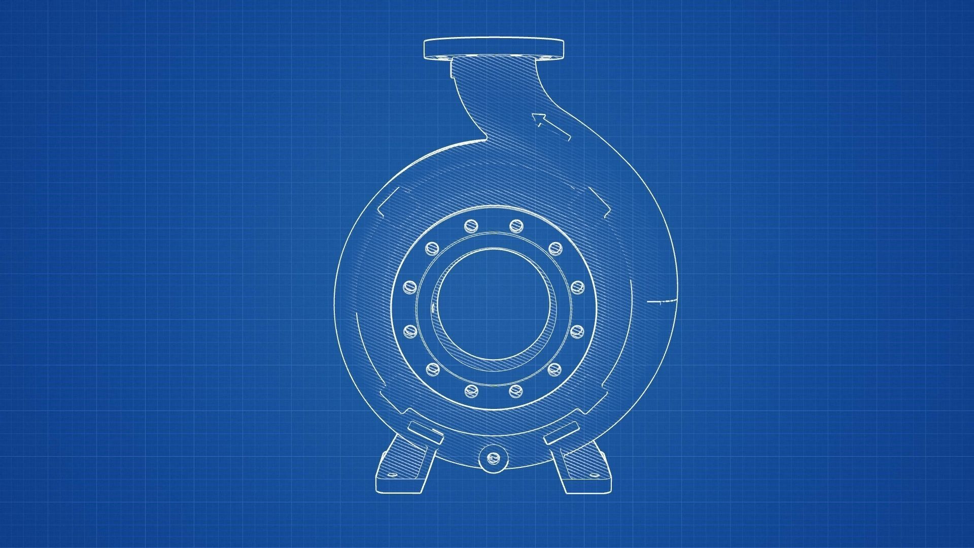 Volute Pump Model 3D model 3D printable | CGTrader