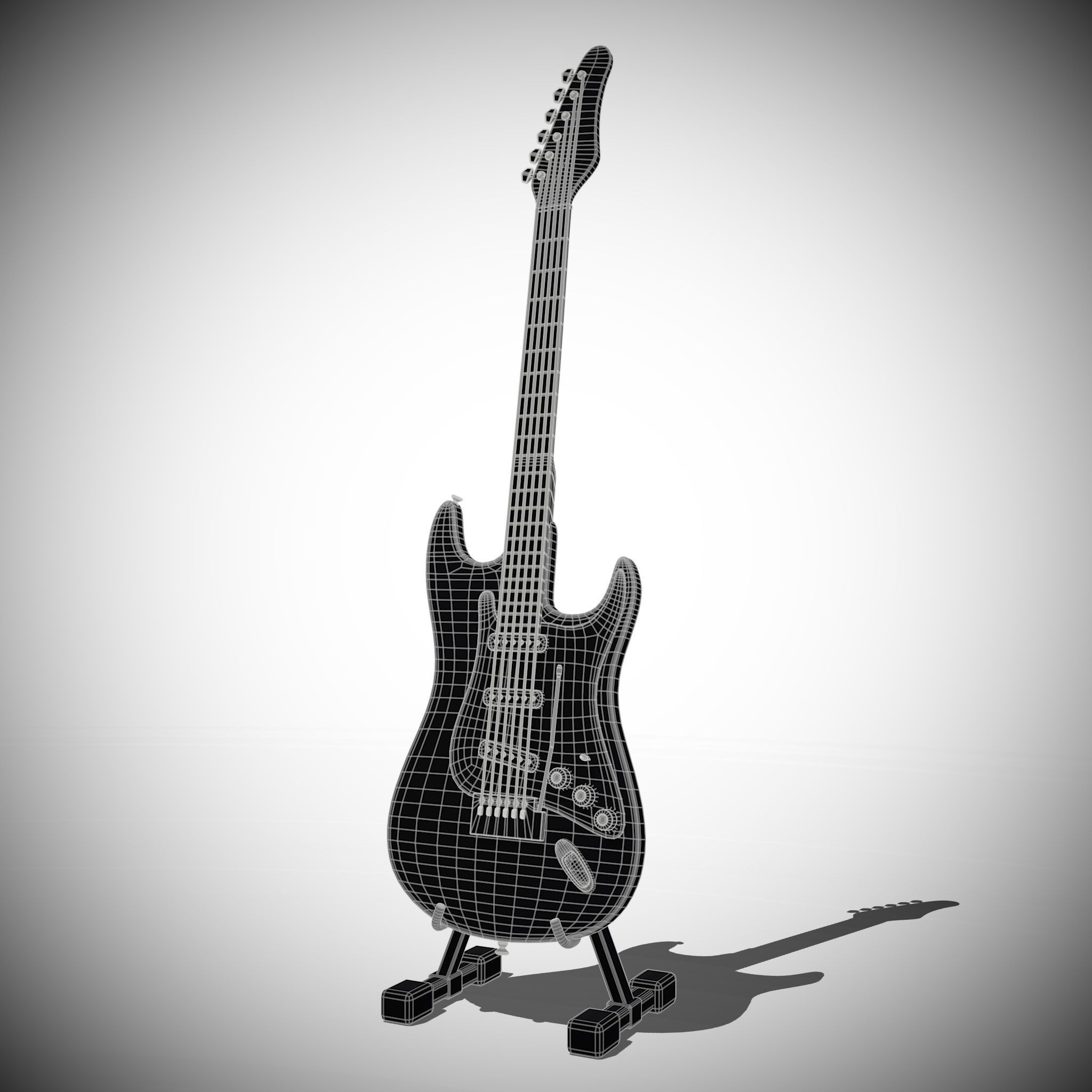 3D model Electric Guitar 5 in 1 VR / AR / low-poly | CGTrader