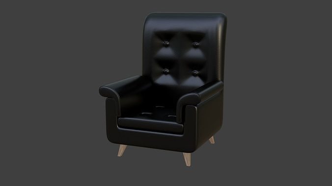 3D model Sofa - Chair 3D Model - Low Poly VR / AR / low-poly | CGTrader