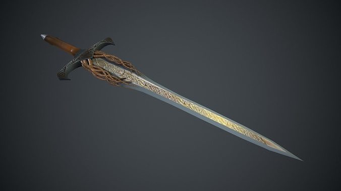 3D model Sword lord of rings VR / AR / low-poly | CGTrader