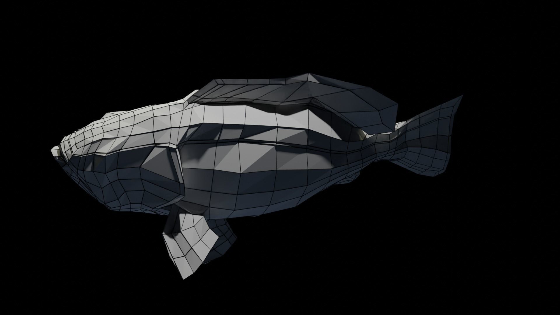 3D model Lowpoly Largemouth Bass VR / AR / low-poly | CGTrader