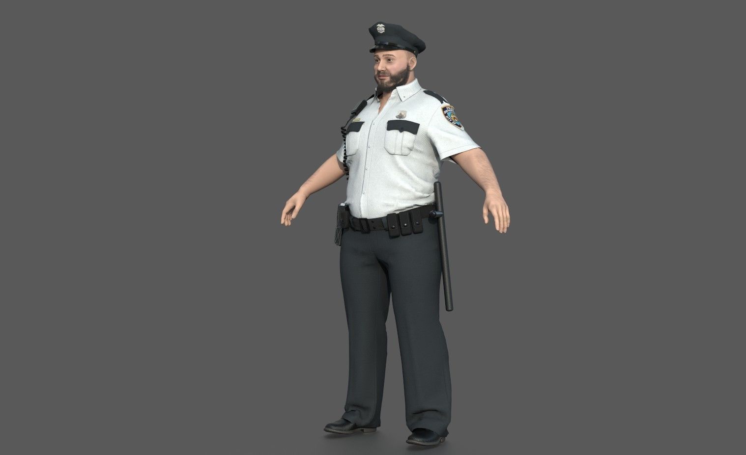 Police Officer 2 3D model | CGTrader