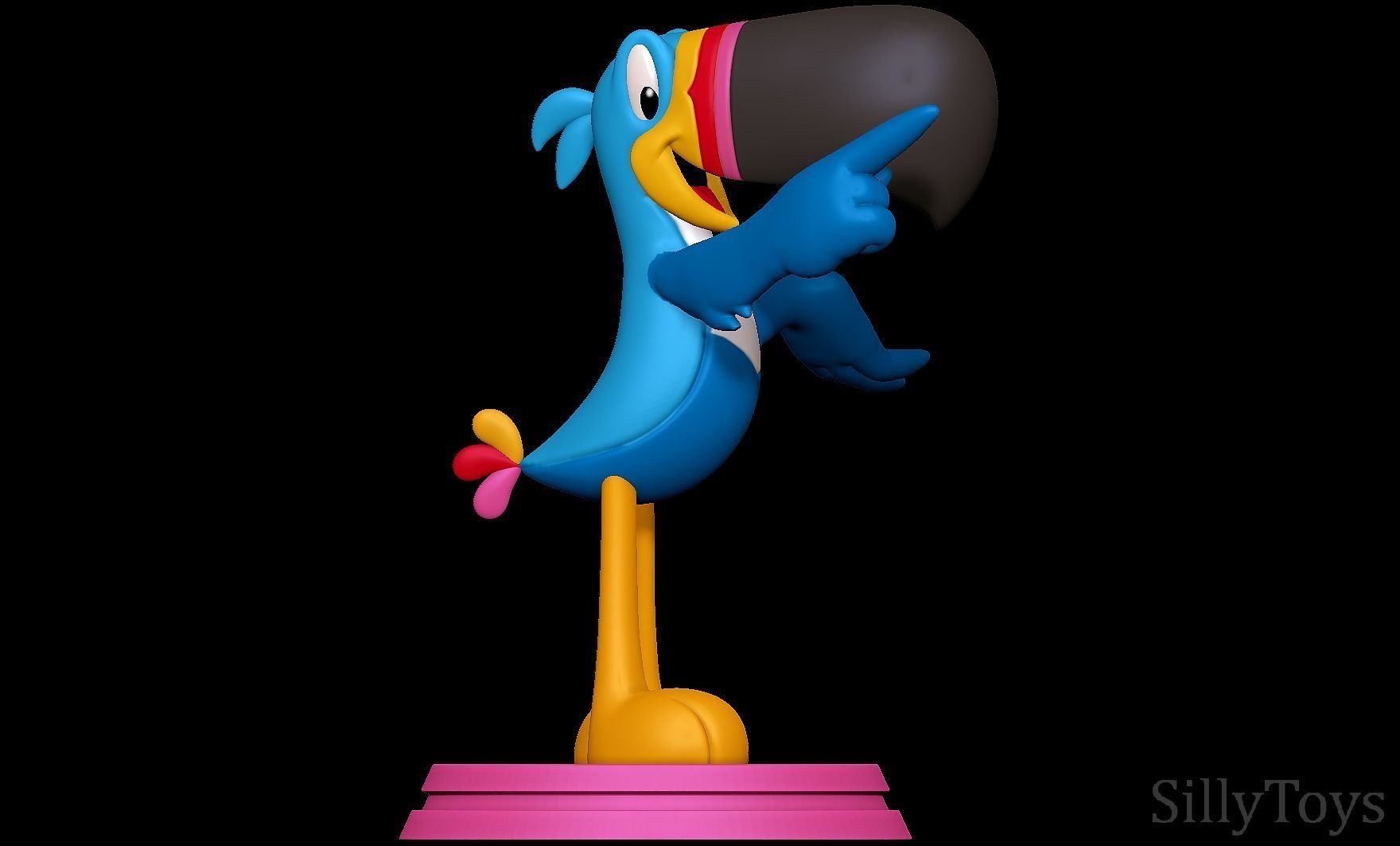 Toucan Sam - Froot Loops 3D model 3D printable | CGTrader