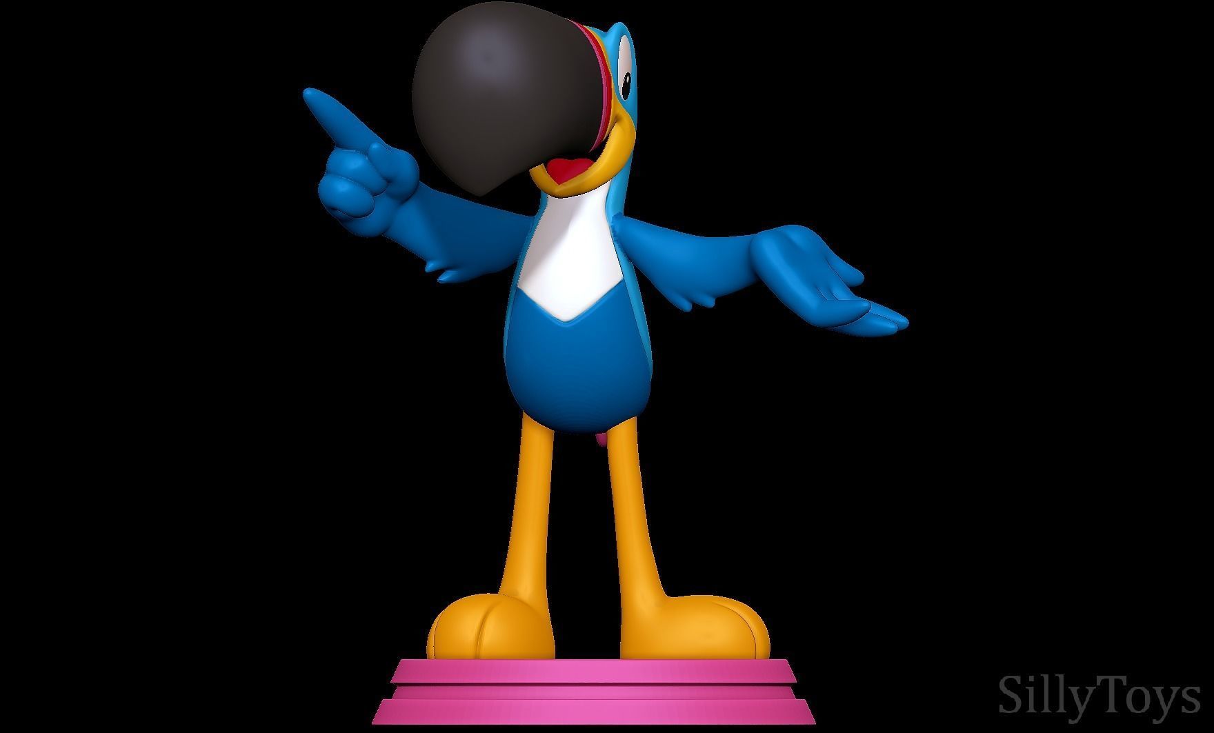 Toucan Sam - Froot Loops 3D model 3D printable | CGTrader