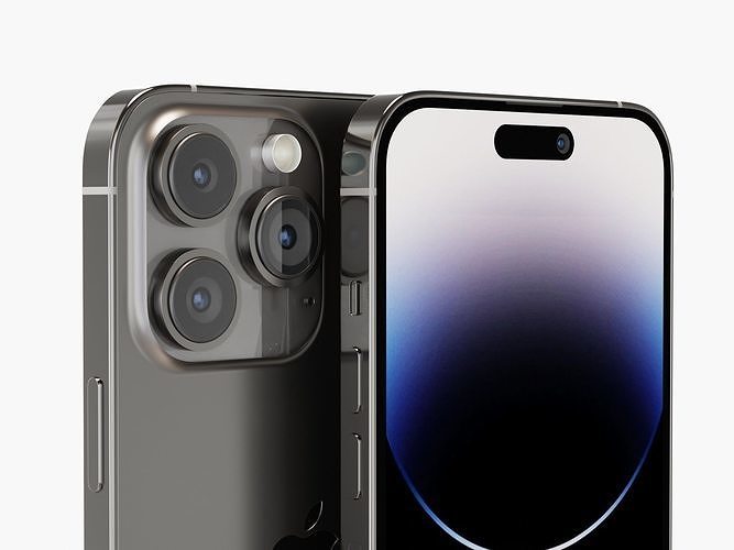 iPhone 14 Pro Max Space Black 3D model | CGTrader