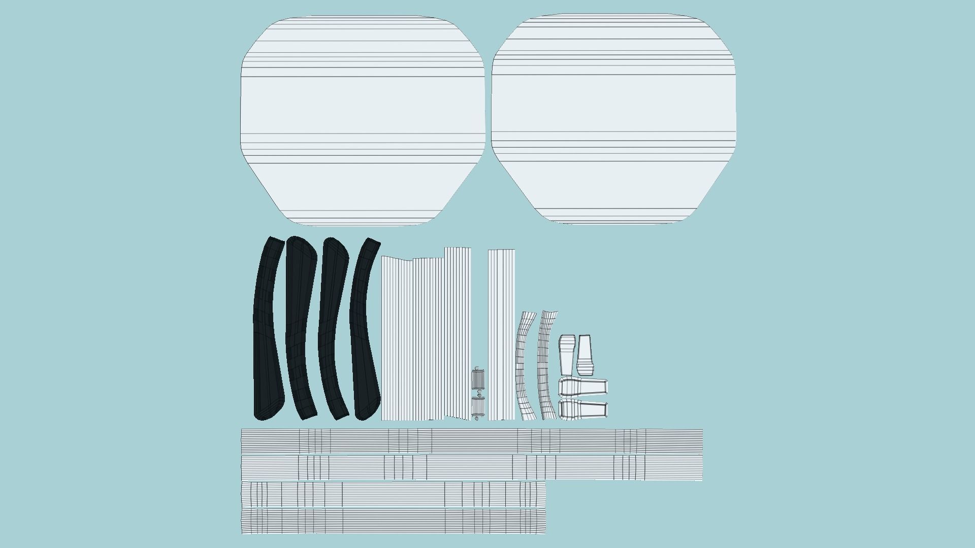 3D model Sunglass H07 Silver - Character Design Fashion VR / AR / low ...