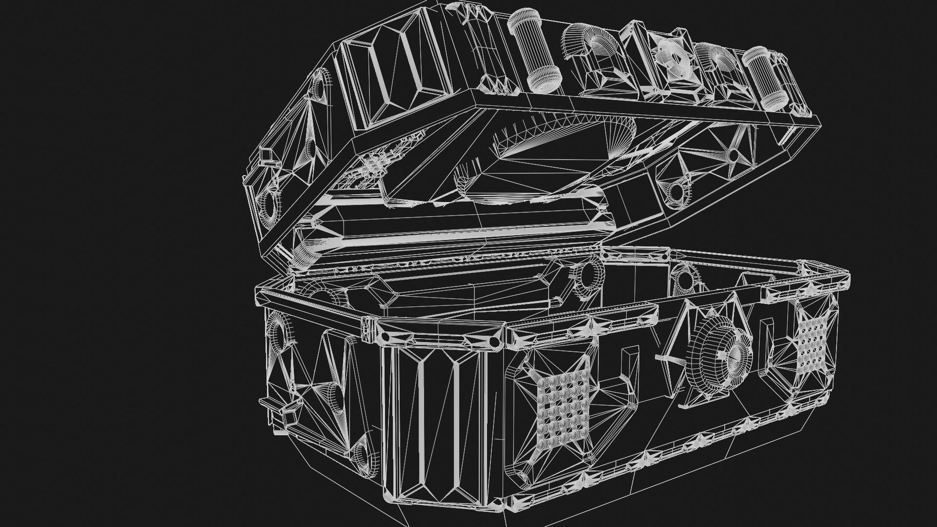 Scifi Treasure Chest 3D model | CGTrader