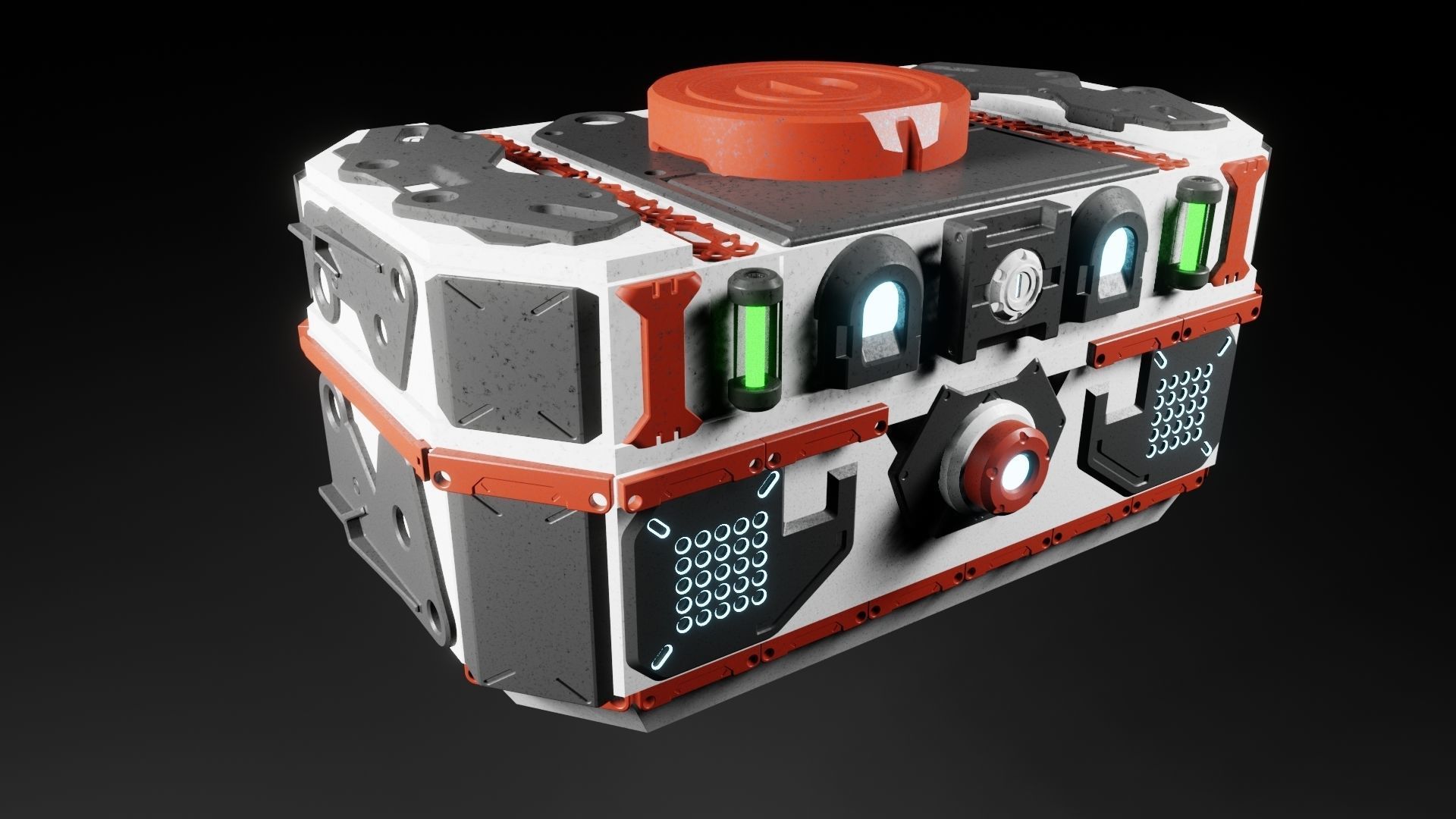 Scifi Treasure Chest 3D model | CGTrader