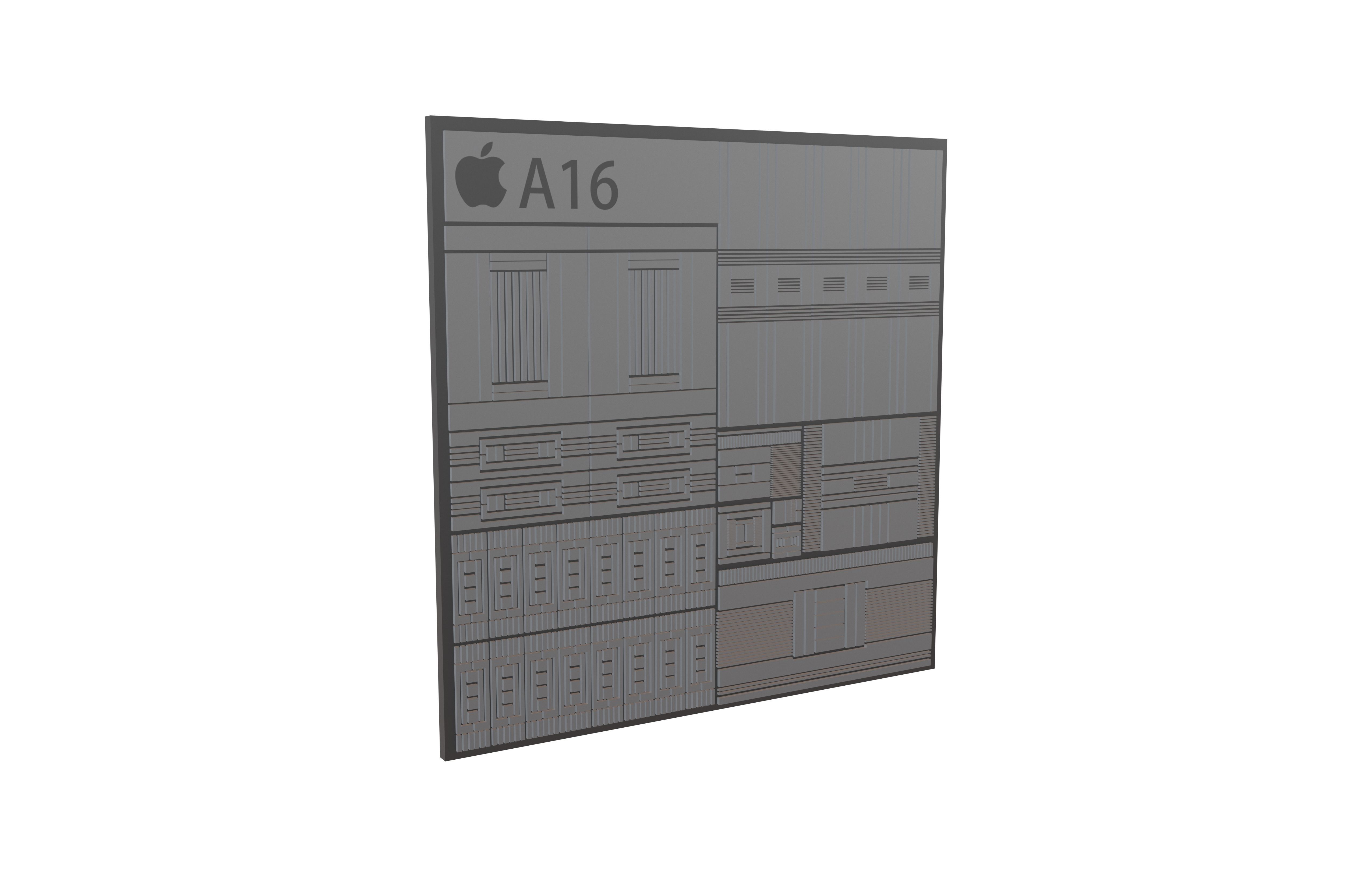 3D model Apple CPU A16 Framework v1 003 VR / AR / low-poly | CGTrader