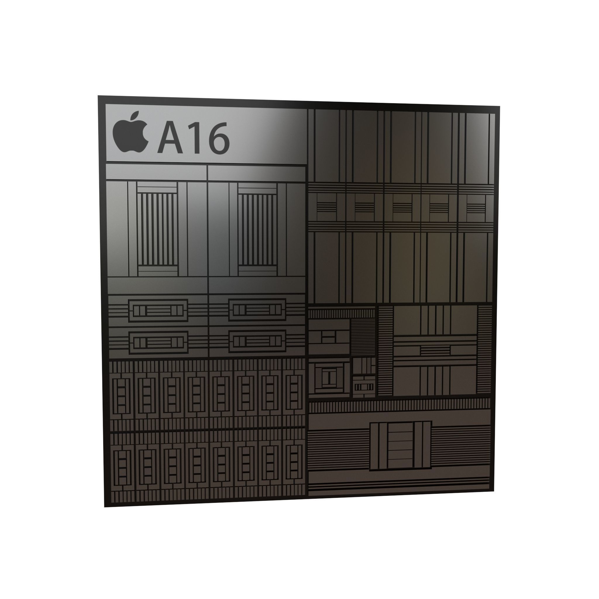 3D model Apple CPU A16 Framework v1 004 VR / AR / low-poly | CGTrader