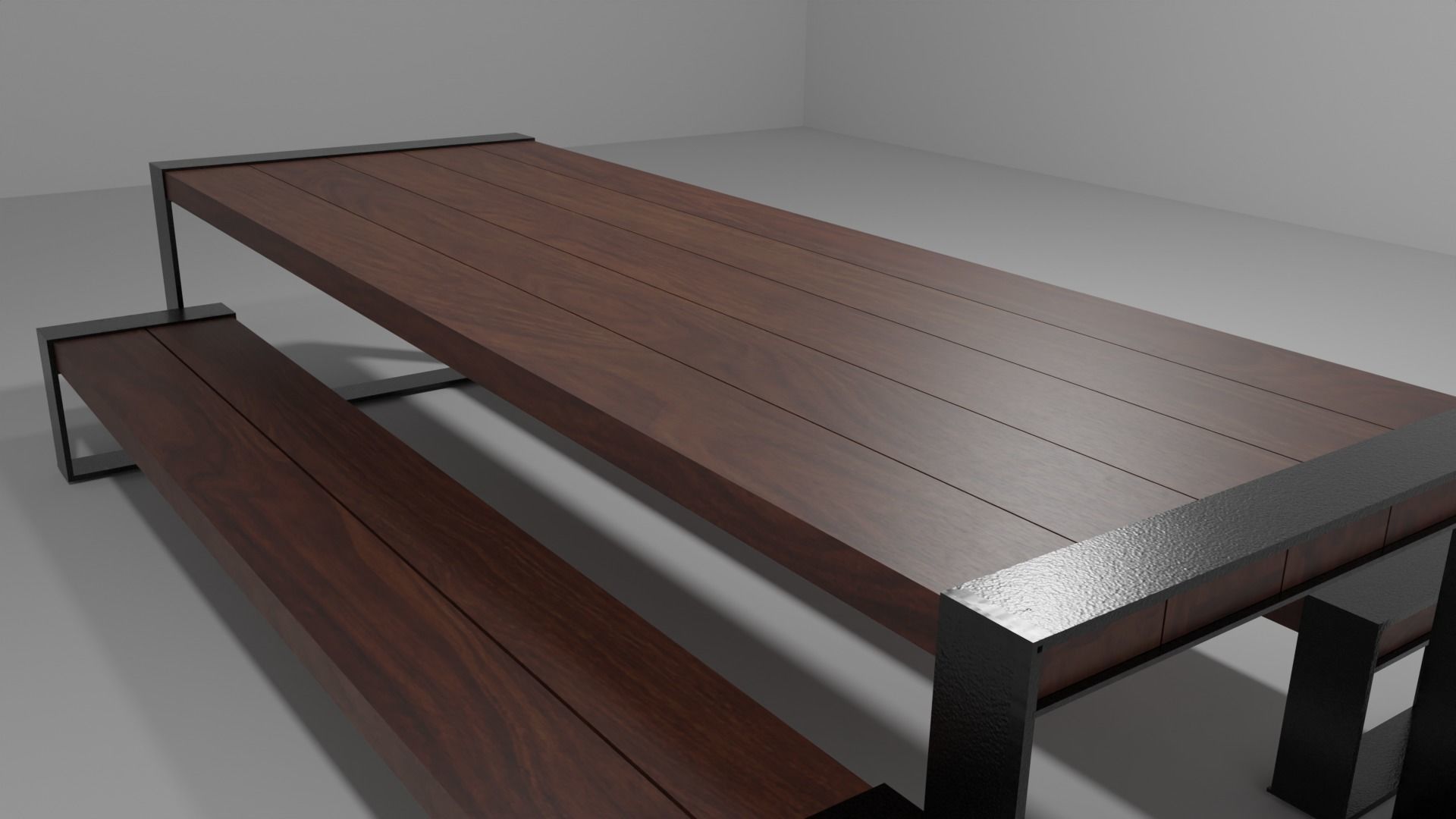 Rustic Dining Table 3D model | CGTrader