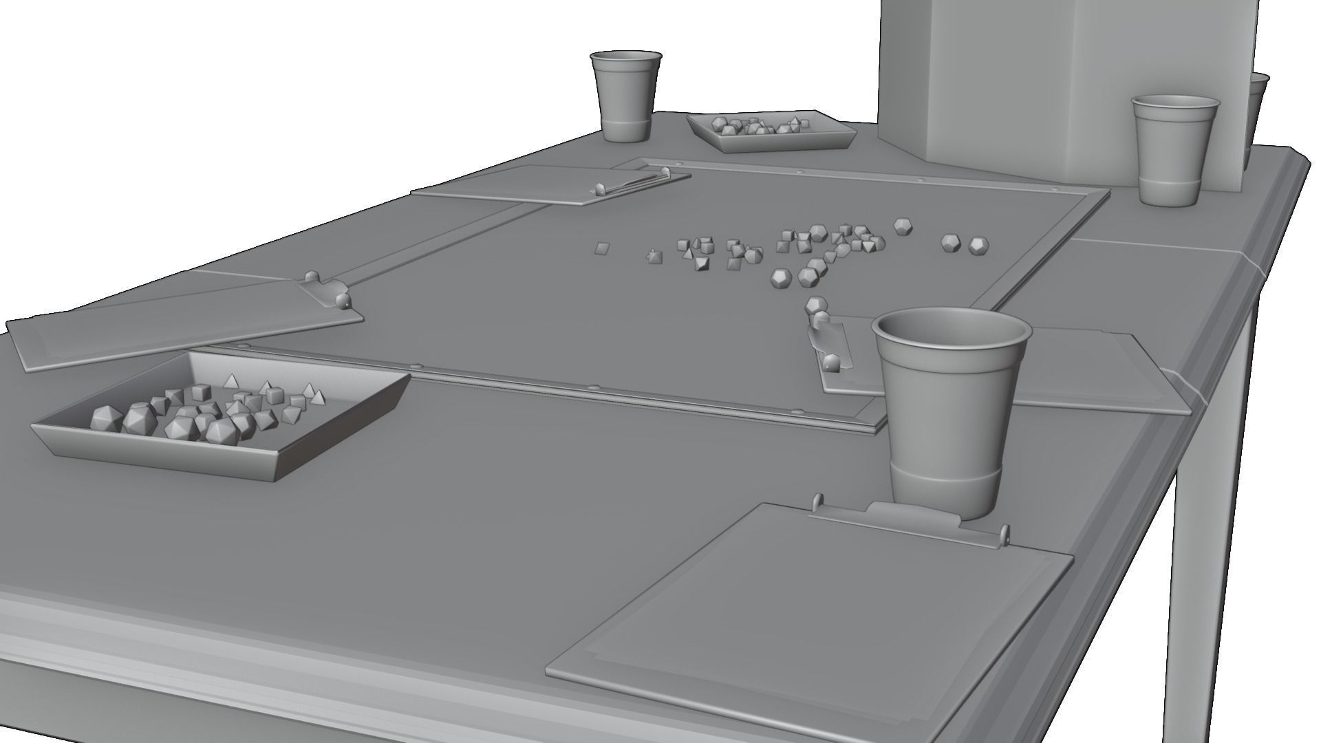 3D model DnD Table VR / AR / low-poly | CGTrader