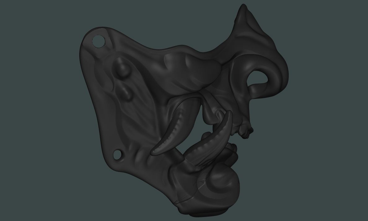 HANYA Halfmask - lifesize 3D model 3D printable | CGTrader