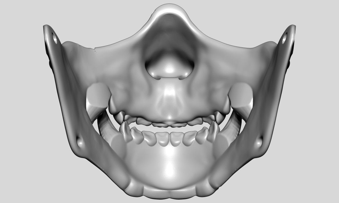 HANYA Halfmask - lifesize 3D model 3D printable | CGTrader