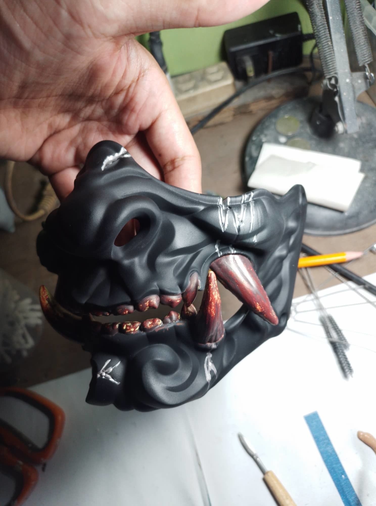 HANYA Halfmask - lifesize 3D model 3D printable | CGTrader