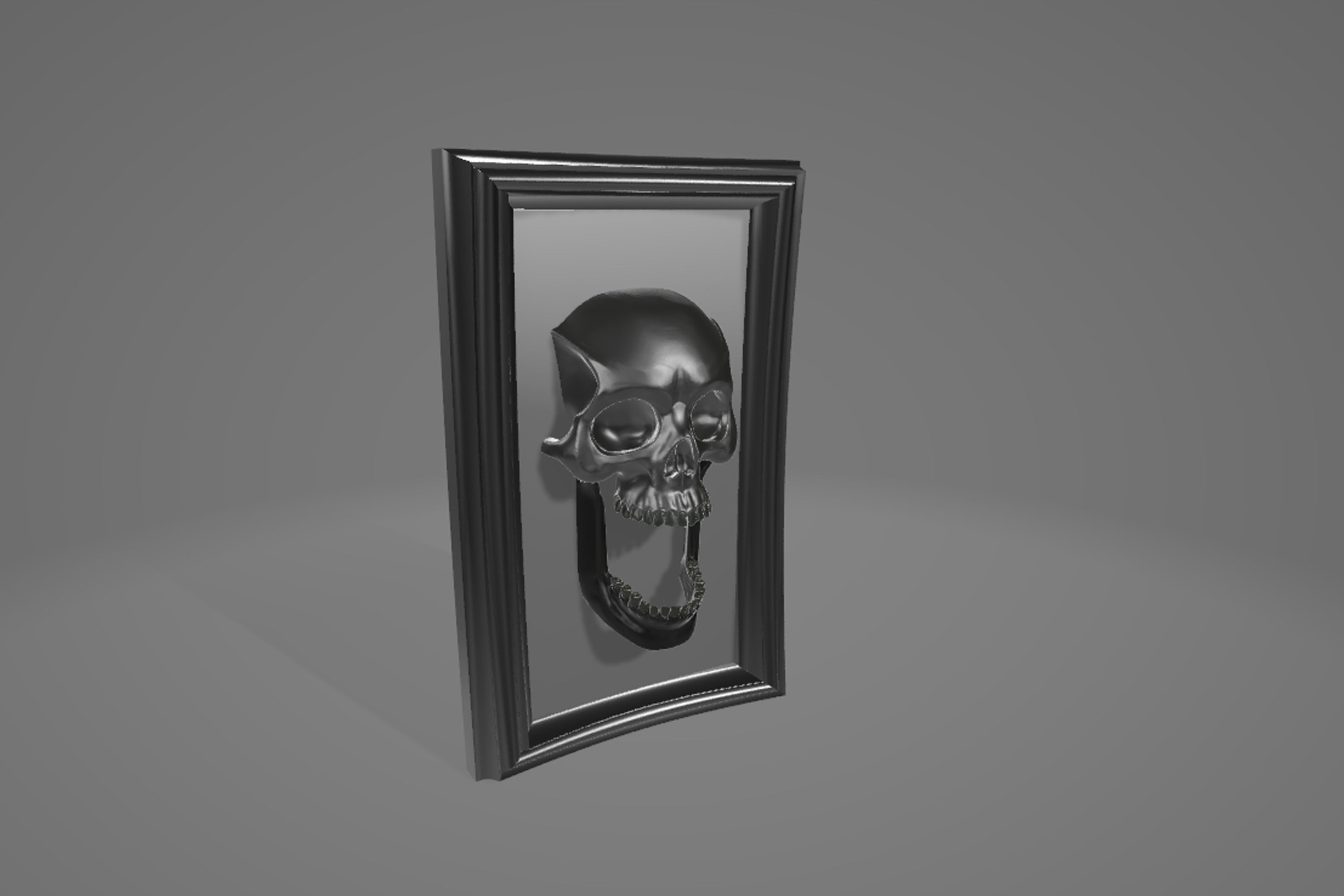 Skull in Frame 3DModel part of the Halloween package 3D model | CGTrader