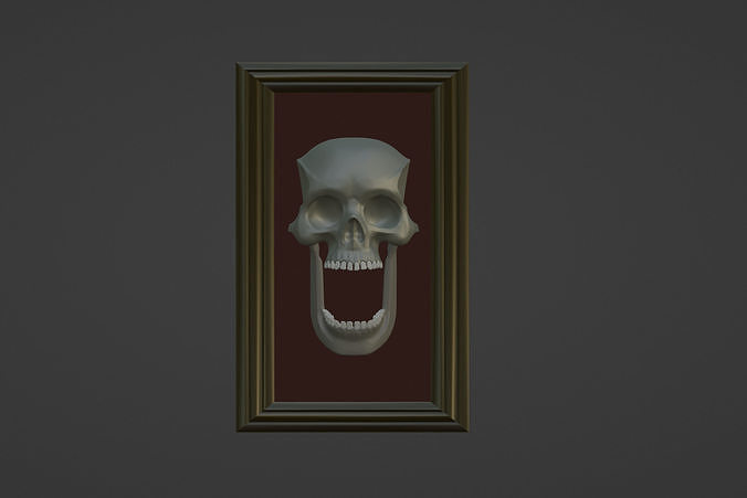 Skull in Frame 3DModel part of the Halloween package 3D model | CGTrader