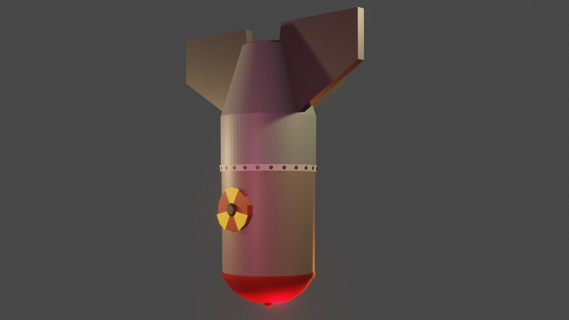 3D model Nuclear bomb missile VR / AR / low-poly | CGTrader
