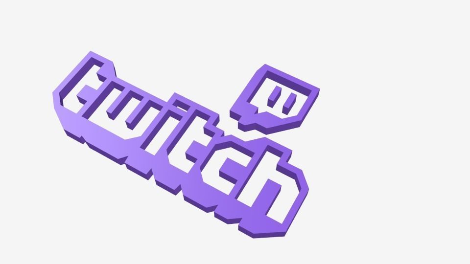 3D model Twitch logo VR / AR / low-poly | CGTrader