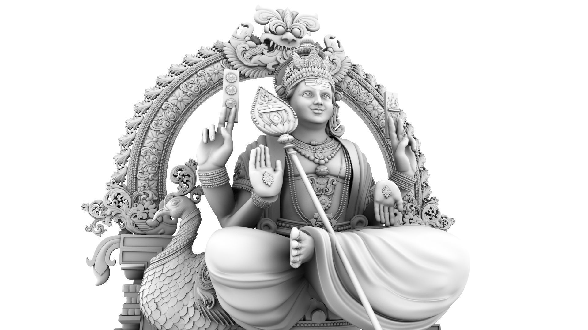 lord murugan muruga 3d model 3D model | CGTrader