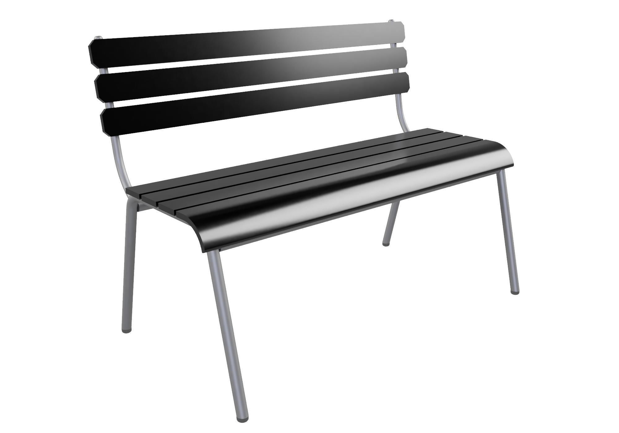 Metal bench 3D model | CGTrader