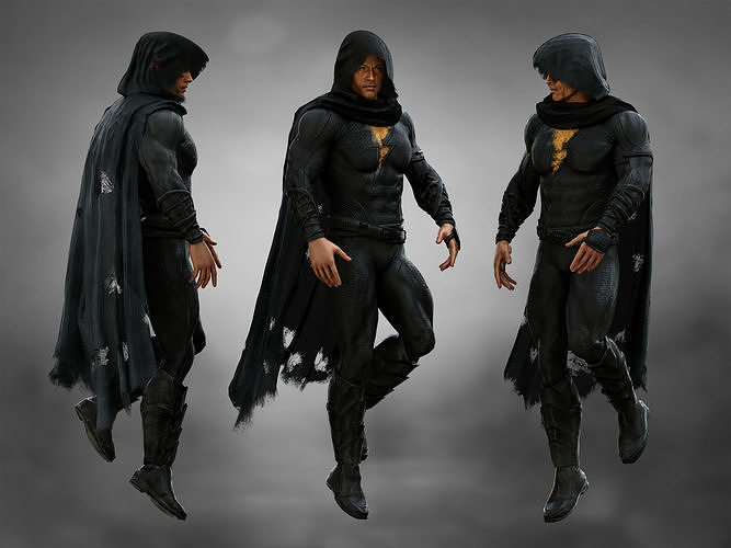 3D model Black Adam VR / AR / low-poly rigged | CGTrader