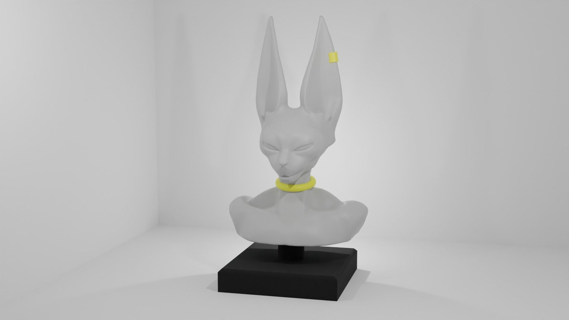 Beerus Bust 3D print ready 3D model 3D printable | CGTrader