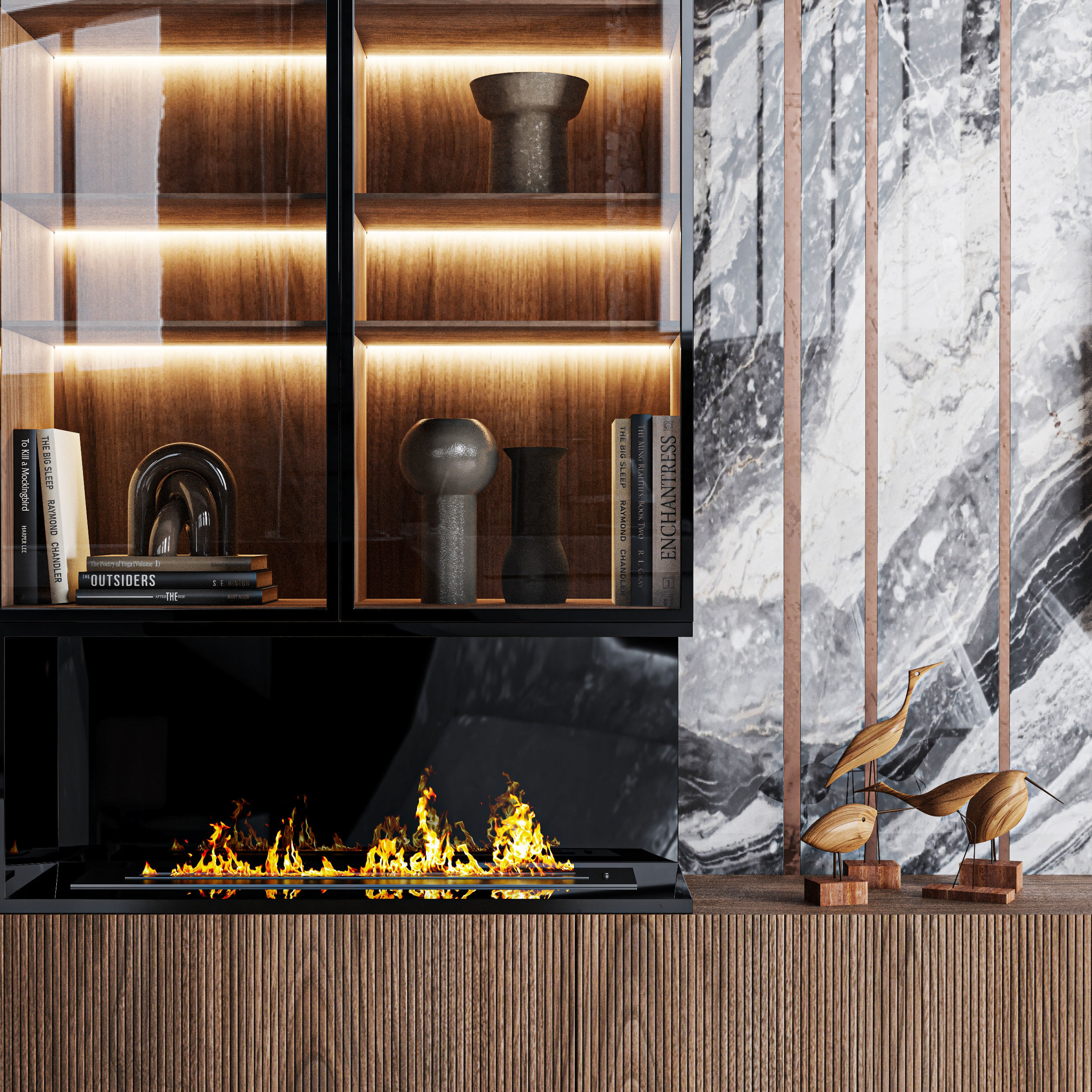 TV Wall 04 3D model | CGTrader