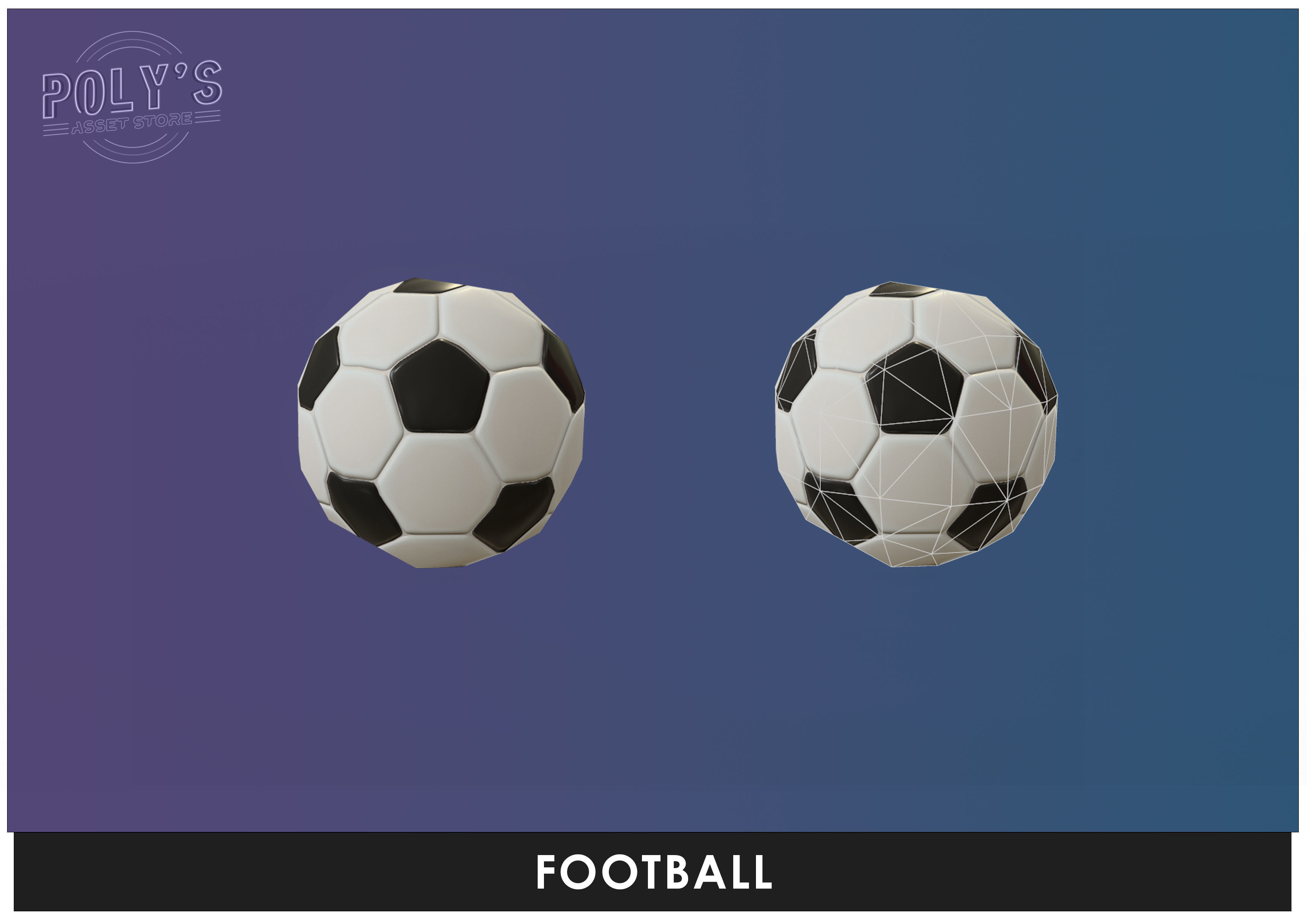 3D model Sports Equipment Pack - Stylized Low Poly VR / AR / low-poly ...