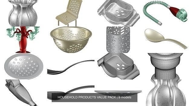 HOUSEHOLD PRODUCTS VALUE PACK 3D Model Collection | CGTrader
