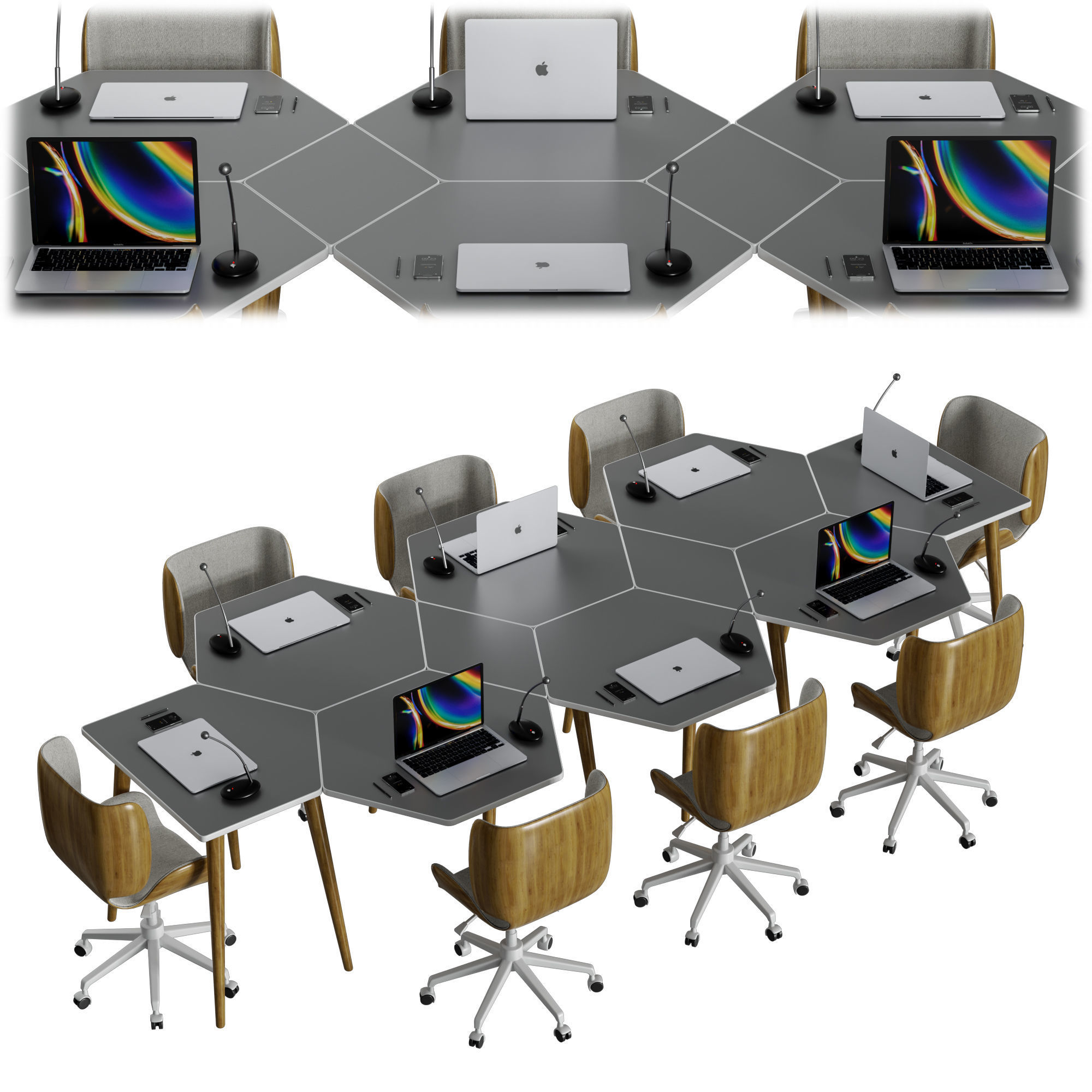 Conference Table 05 3D model | CGTrader