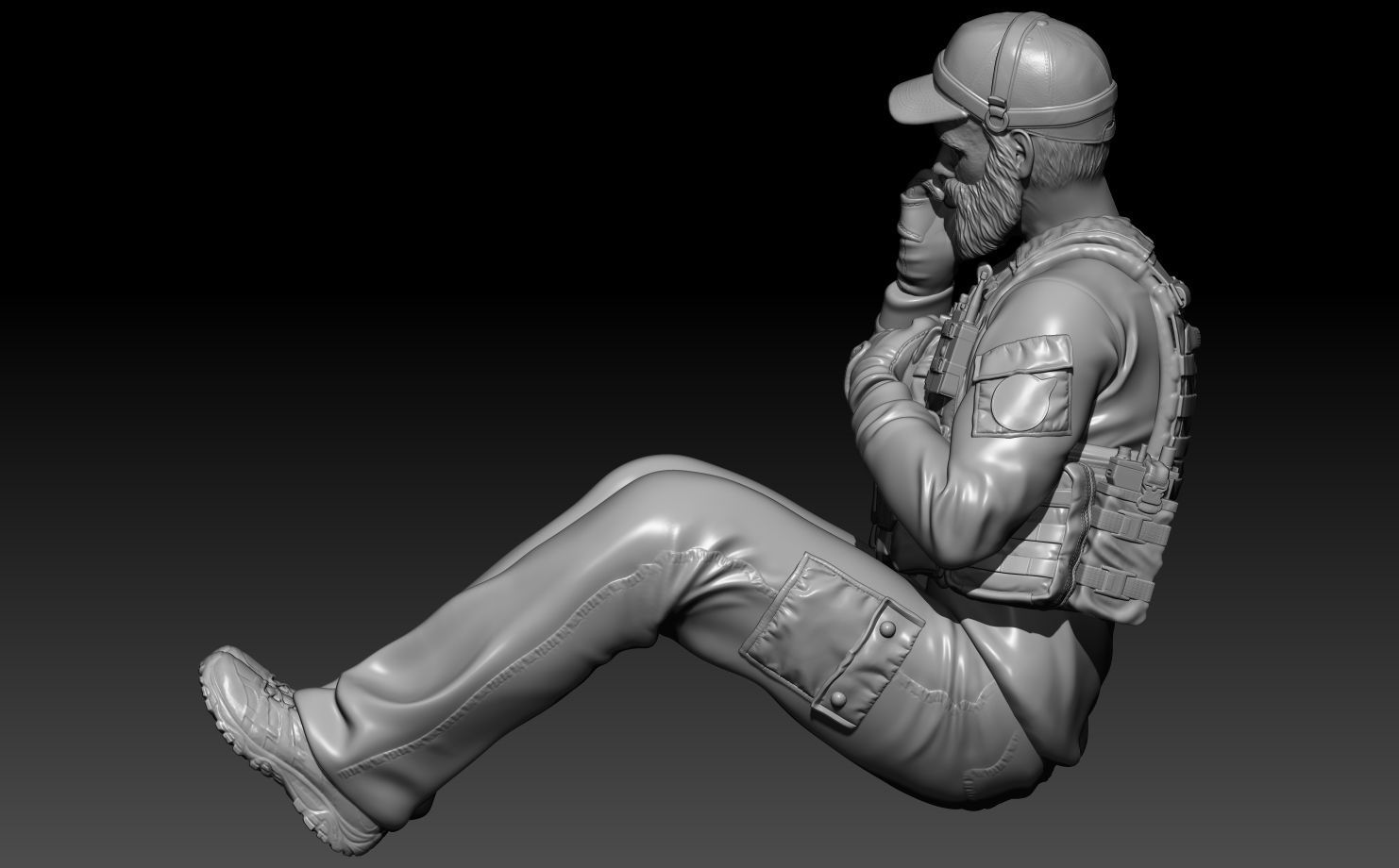NATO CREW COMMANDER 3D model 3D printable | CGTrader