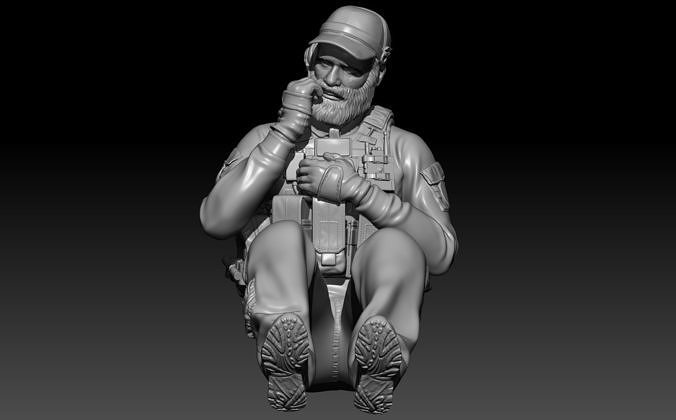 NATO CREW COMMANDER 3D model 3D printable | CGTrader