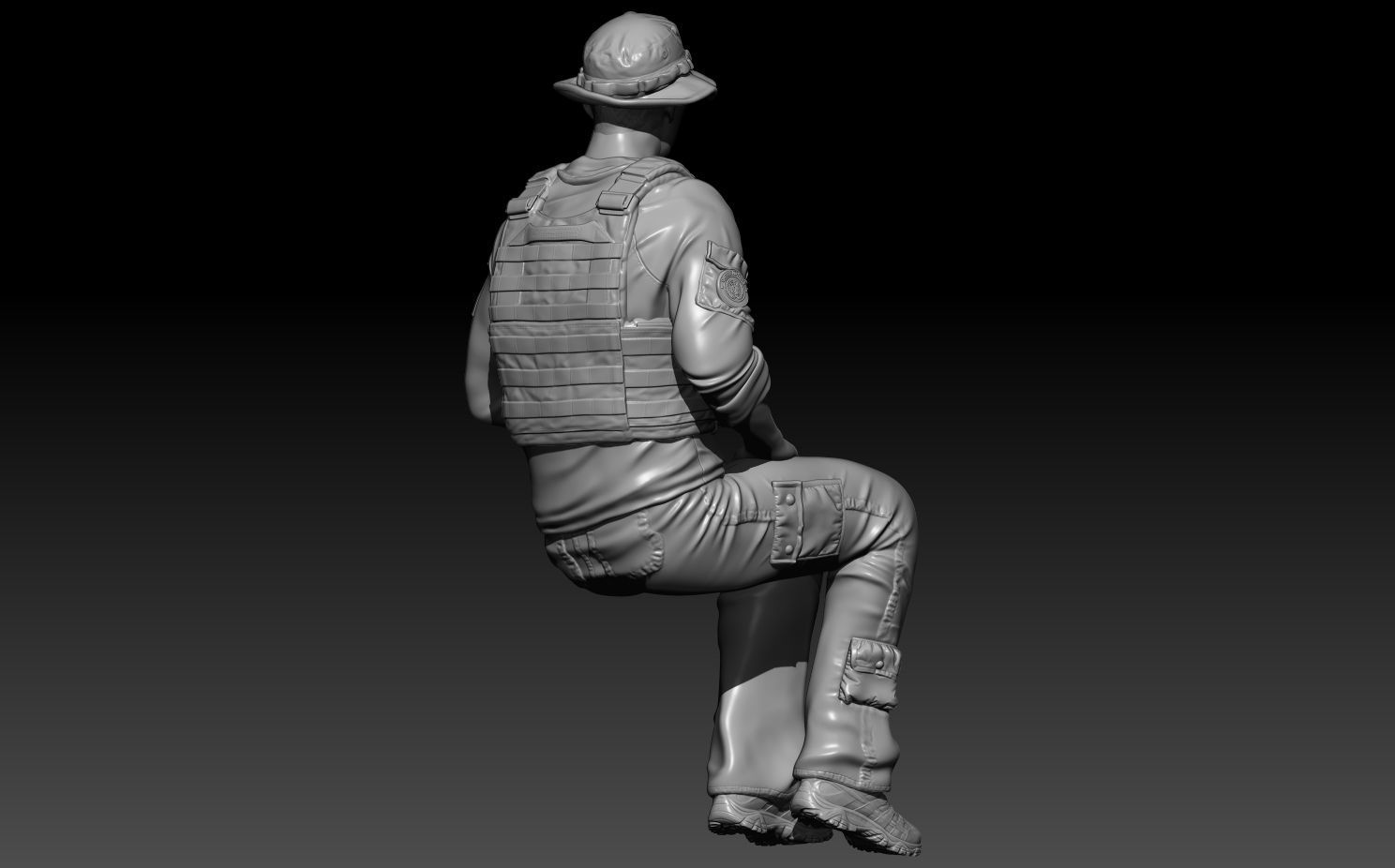 NATO CREW GUNNER 3D model 3D printable | CGTrader